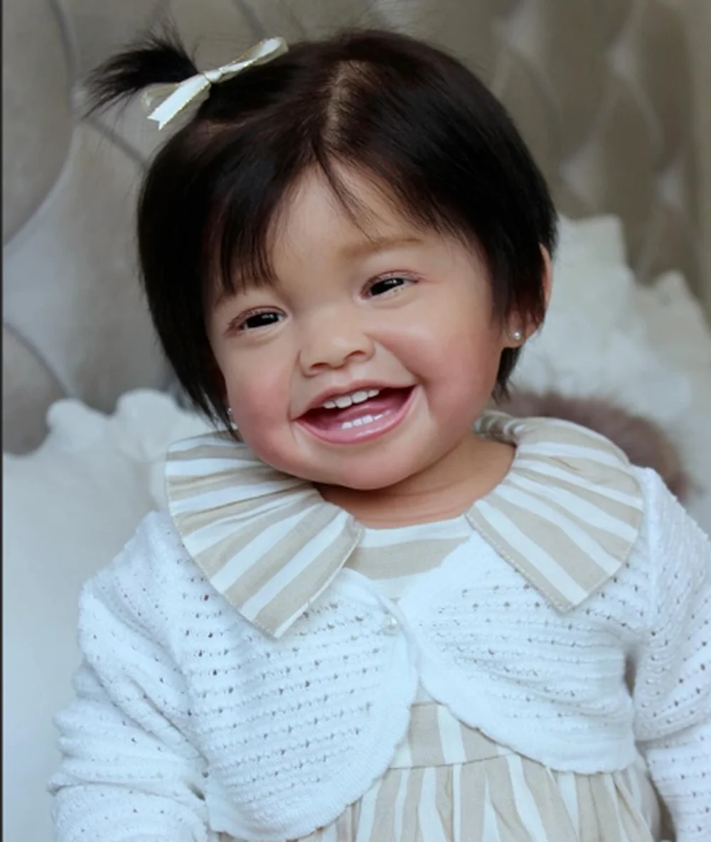 23inch Reborn Doll Kit Mila Toddler Doll Smile Face Doll Kit Fresh ...