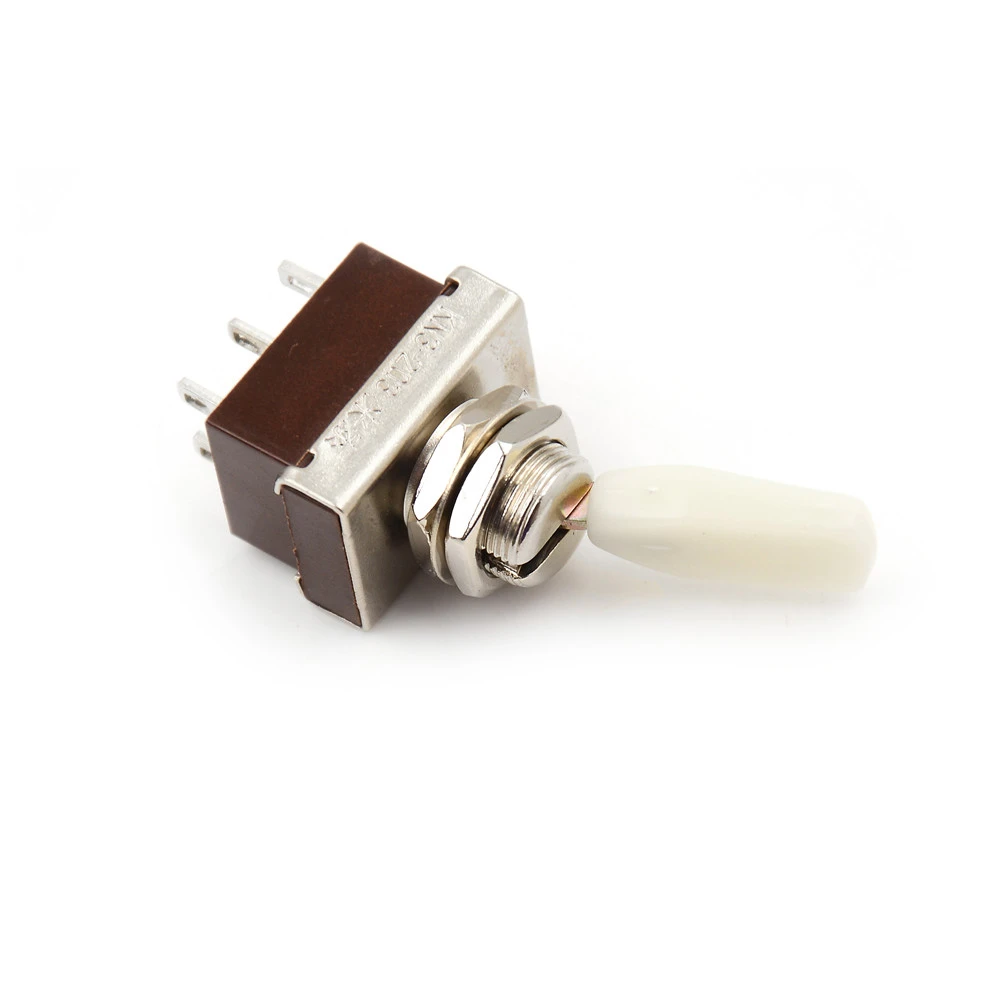 AC 250V 3A 3 Position ON/OFF/ON DPDT Flat Handle Toggle Switch I ...