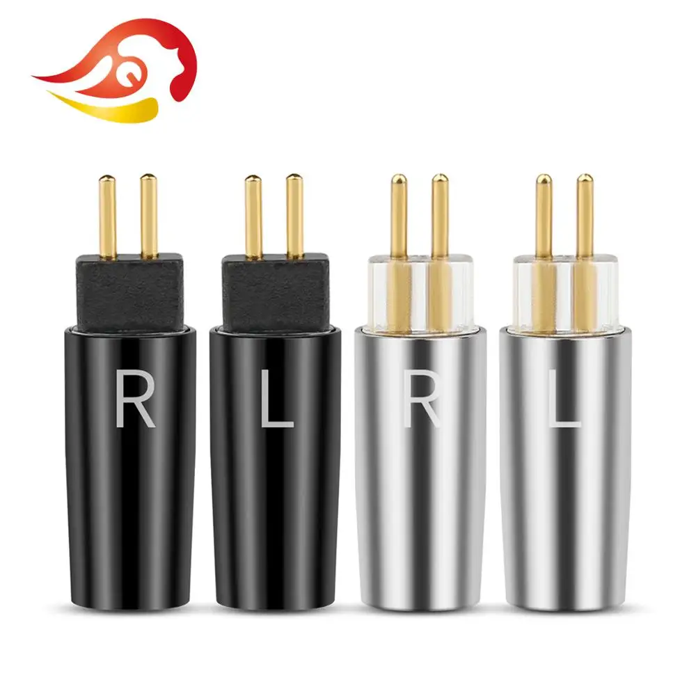 QYFANG Gold Plated 0.78mm Plug Earphone Pin Audio Jack Aluminum Alloy ...