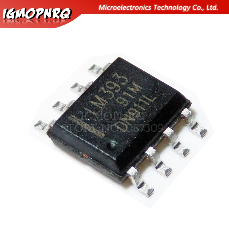 20 unidades, LM393, LM393DR, LM393D, SOP 8, analizadores de doble ...
