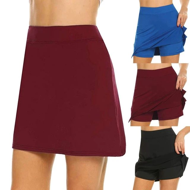 Plus Size Active Skort