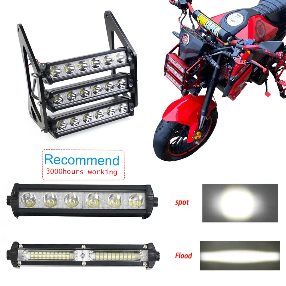 Motorcycle Led Headlights 90W 12V 3400LM 8000K LED Front Fork Light ...