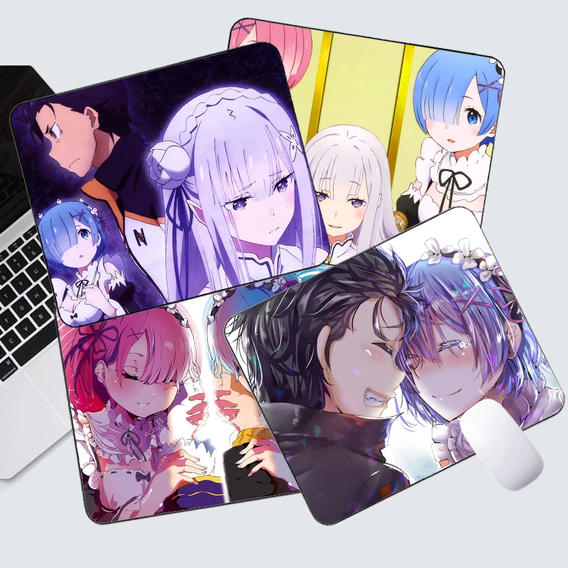 RE ZERO Ram Rem Mouse Pad Mousepad Gaming Gamer Deskpad Desk Mats Laptop Mouse Mice Mat Office ...
