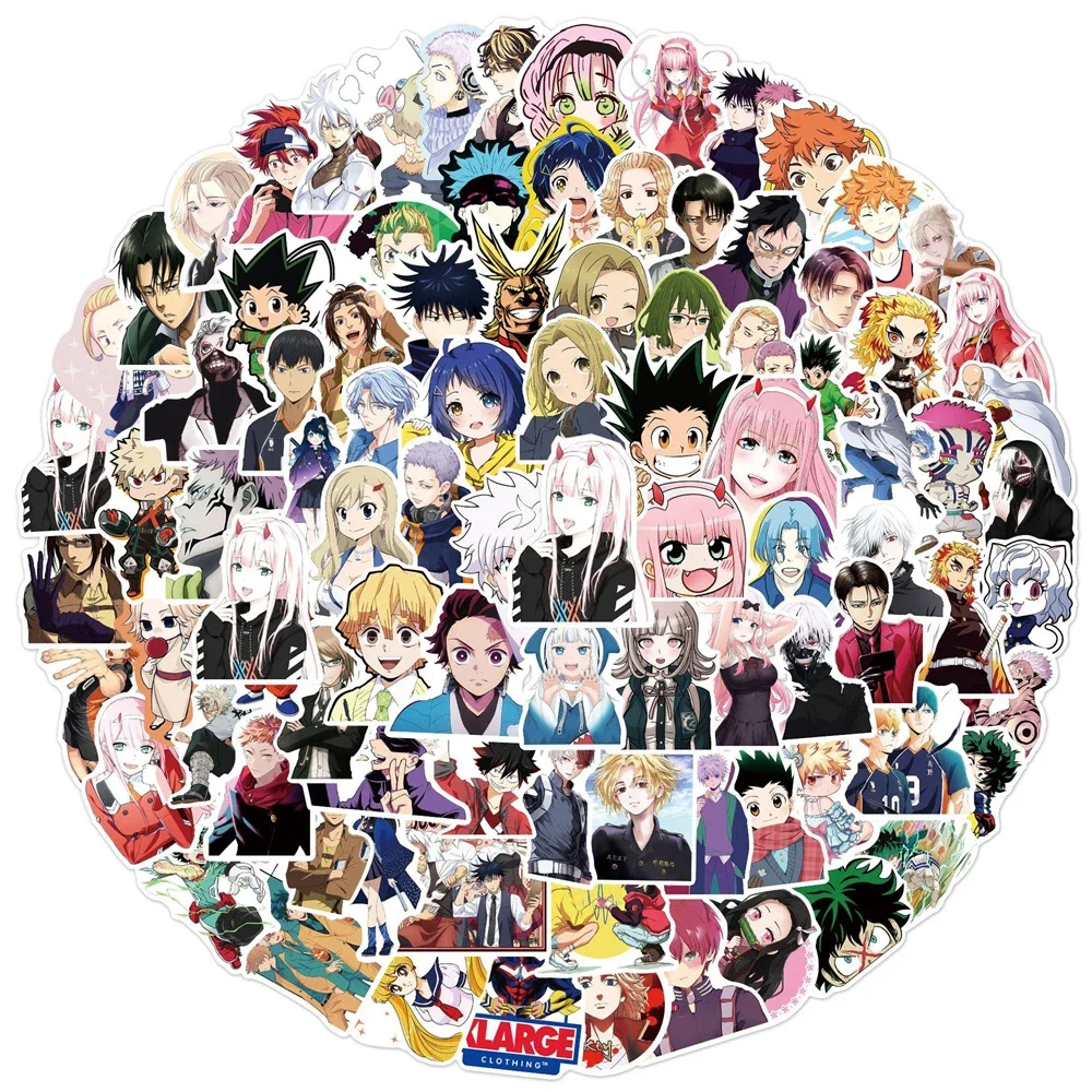 10/30/50pcs Cartoon Japanese Anime Mixed Sticker Graffiti/volleyball ...