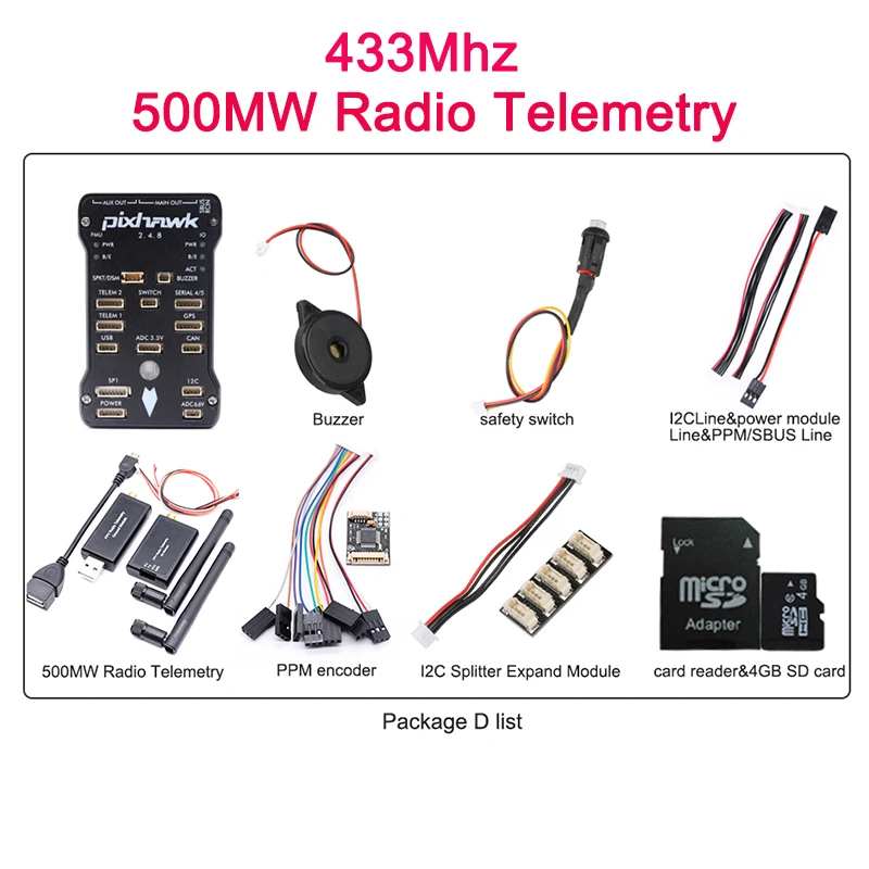 Pixhawk PX4 PIX 32 Bit Flight Controller Autopilot With 4G, 56% OFF