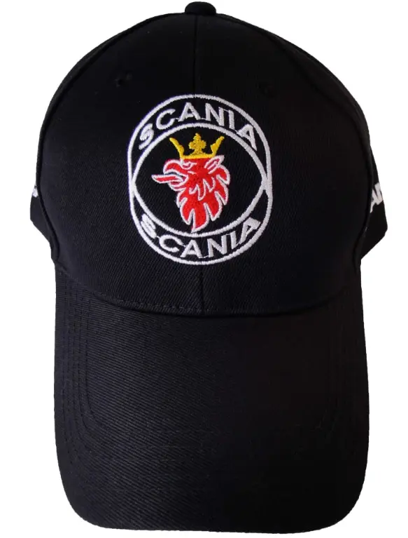 Scania logo black style Auto Logo Adjustable Embroidered snapback hood ...