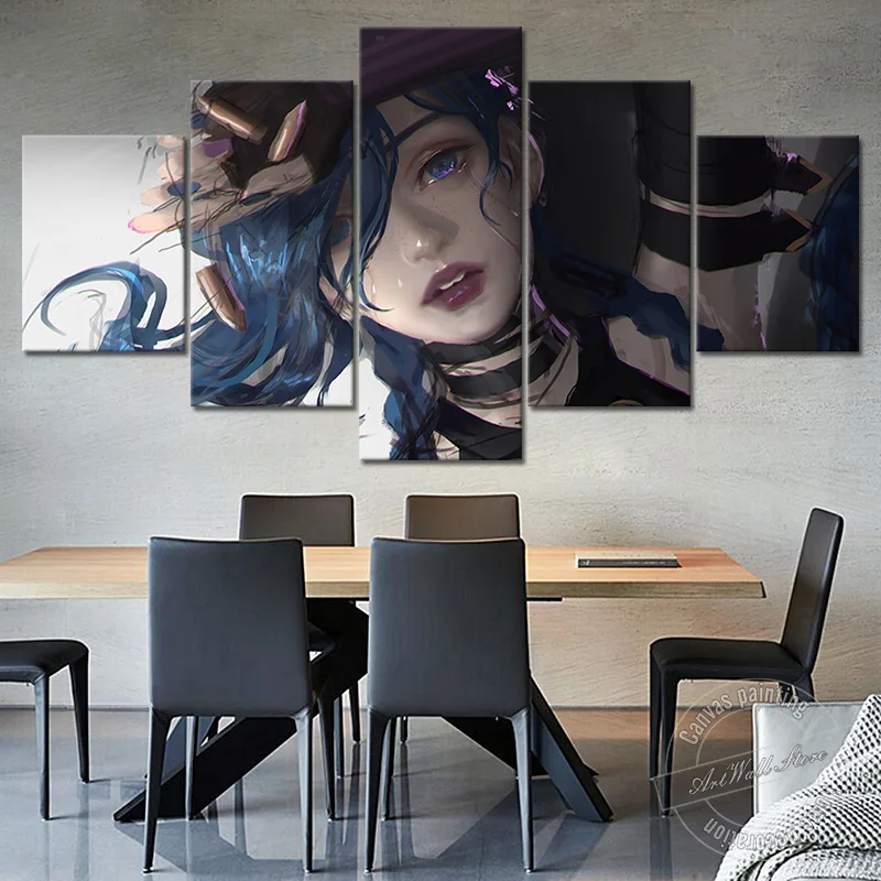 Poster Arcane League Legends Jinx | Jinx League Legends Splash Art ...