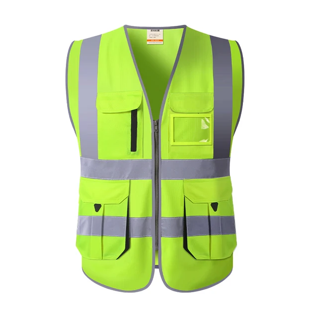 Men Woman High visibility safety vest work vest workwear safety red ...