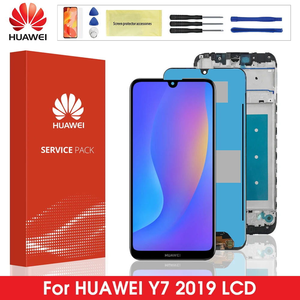 Original 6.26'' LCD For Huawei Y7 2019 LCD Display Touch Screen with ...