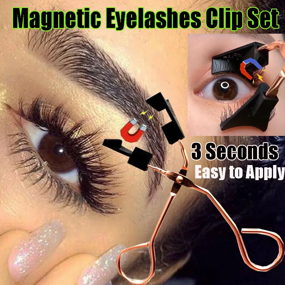 1-Set-Magnetic-Eyelashes-Applicator-Clip-No-Glue-Need-Easy-Apply ...