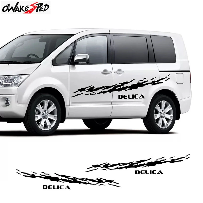 Porta Lateral Do Carro Adesivos Para Mitsubishi Delica D5 L400 Tuning ...