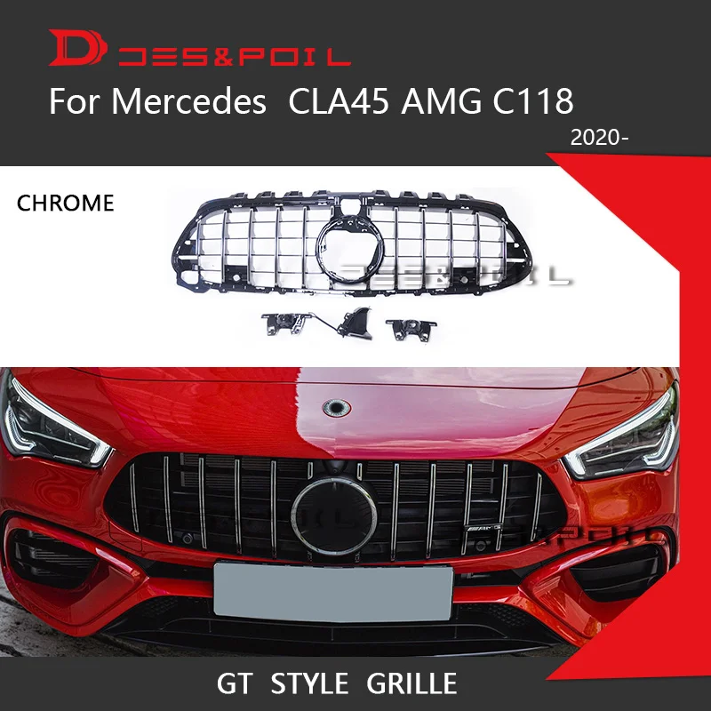 For 2020 Mercedes CLA45 AMG Class GT Grill W118 C118 Auto Front ...