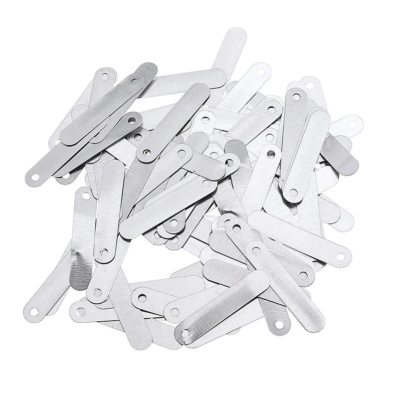 100pcs/set Conductive Solder Tab 2.5cm X 0.5cm Nickel Plated Solder Tab ...