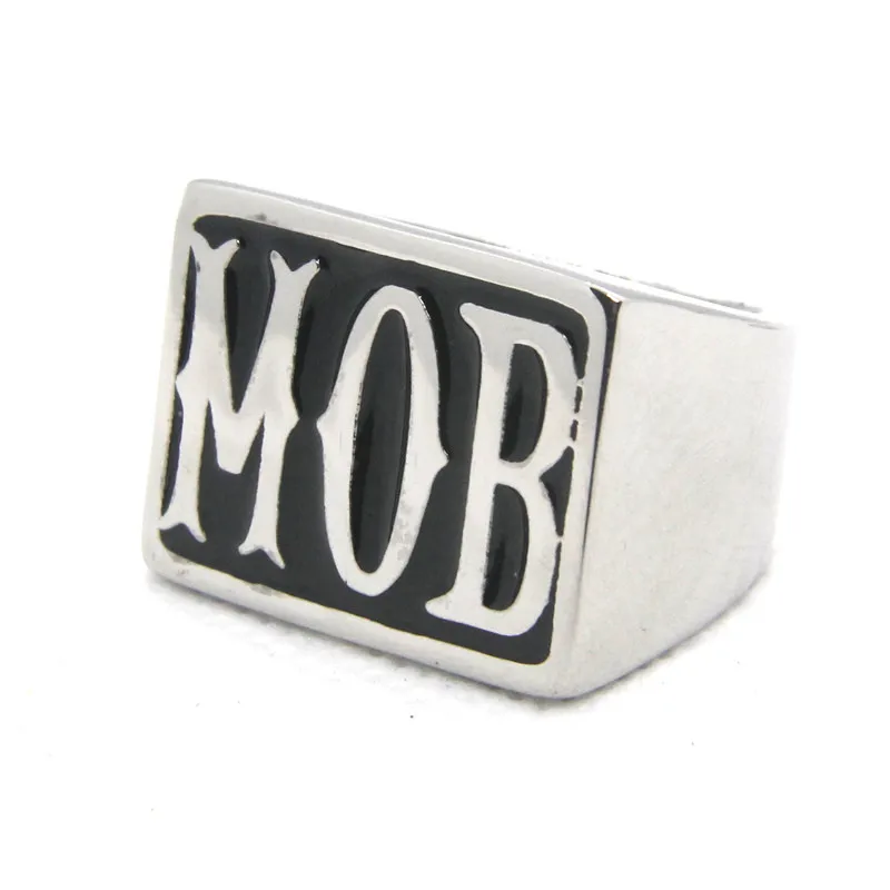 MOB-Solid-Ring-316L-Stainless-Steel-Fashion-Jewelry-Punk-Style-Man ...
