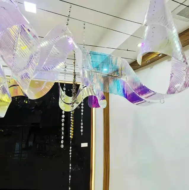 New Crystal Streamers Wedding Props Stage Ceiling Hanging Ornaments ...