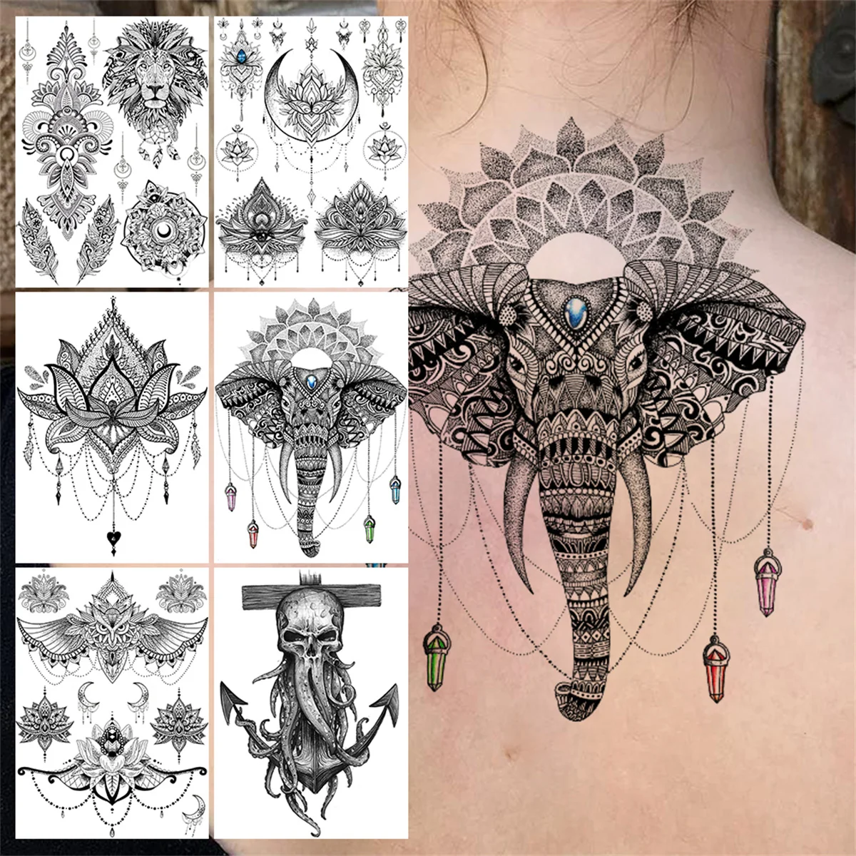 Elephant Tattoo Designs For Women