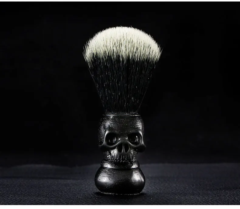 APPLICATEURS DE MAQUILLAGE,Violet--Brosse à raser la barbe et le crâne ...