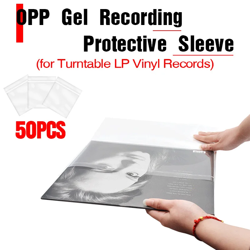 LEORY-50PCS-OPP-Gel-Record-Protective-Cover-for-Turntable-Player-LP ...