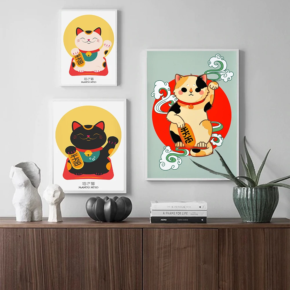 Maneki Neko Painting