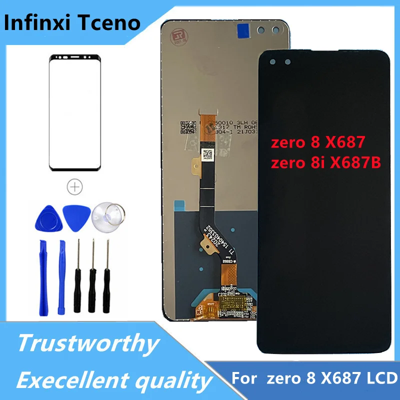 New LCD 6.85" For Infinix zero 8 X687 / zero 8i X687B LCD Display Touch ...