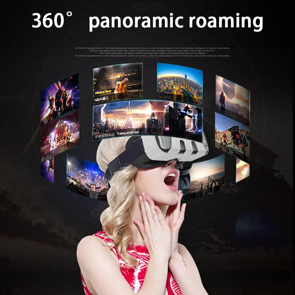 3D VR Glasses VR SHINECON 3D VR Headset แว่นตาเสมือนจริงสำหรับสมาร์ทโฟน ...