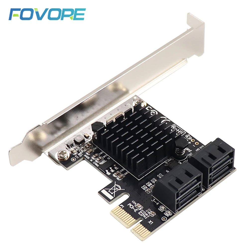 PCIE SATA 컨트롤러 4 포트 6G pci e sata3.0 확장 광부 PCI 익스프레스 어댑터 카드, SSD IPFS ...