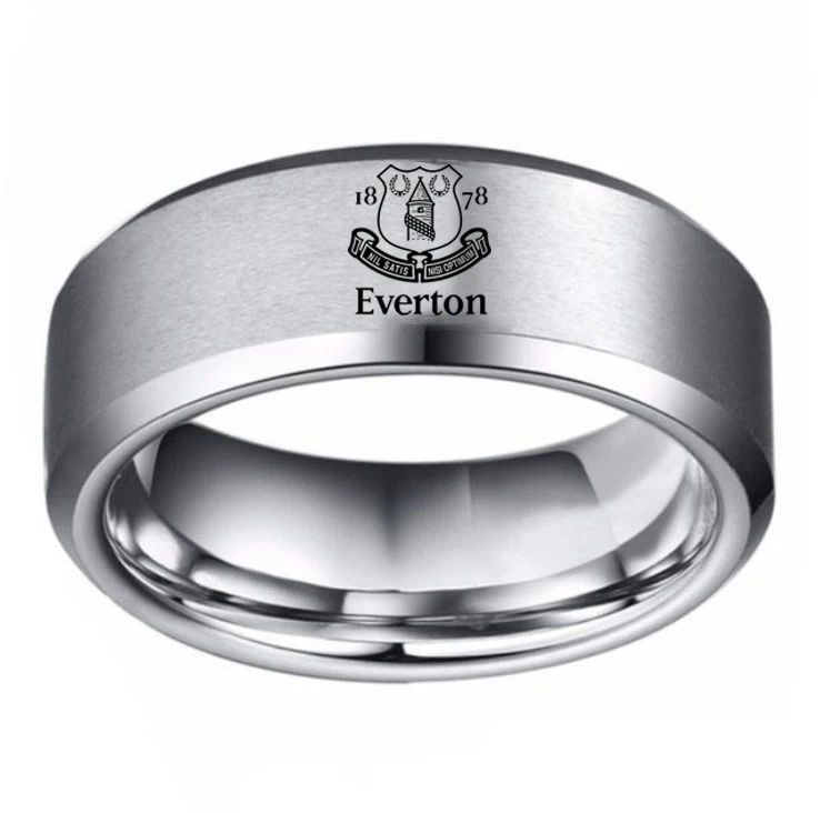 Everton F.C Football Club Logo Fans Ring 8mm Custom DIY Laser Name Logo ...