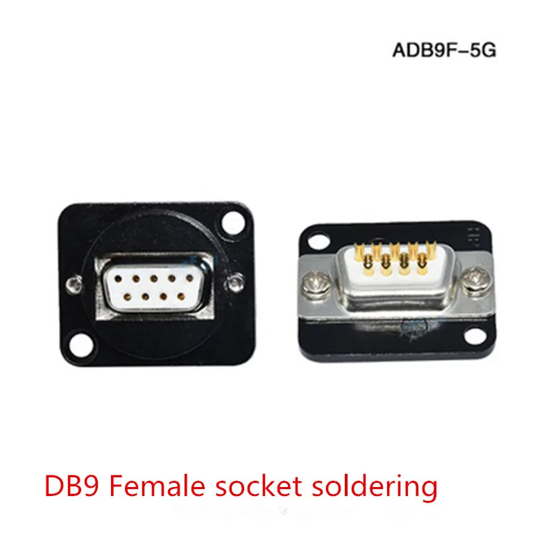 DB9F-5G - Base de module de type D pour panneau, prise XLR VGA DB9 BNC ...