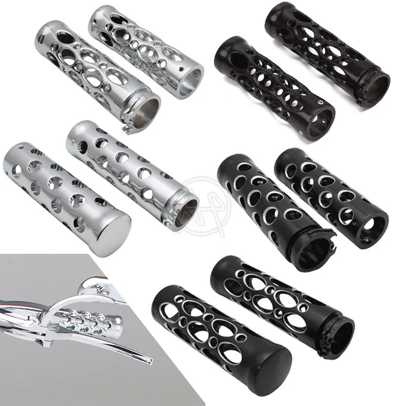 1pair Hollow-Out Style 1" Inch Aluminum Motor Handlebar HAND GRIPS ...