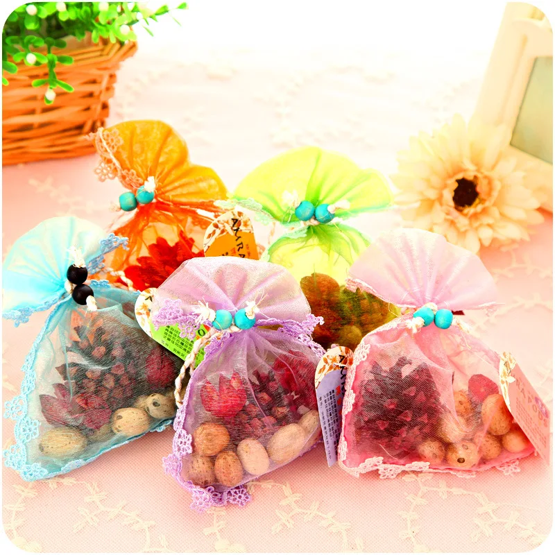 Home Decor Aromatherapy Package Natural Dried Flowers Lace Hanging ...