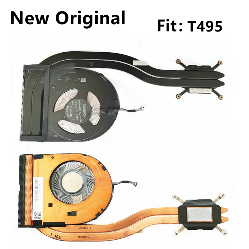 New Original For Laptop Lenovo Thinkpad T495 Amd Cpu Cooling Fan ...