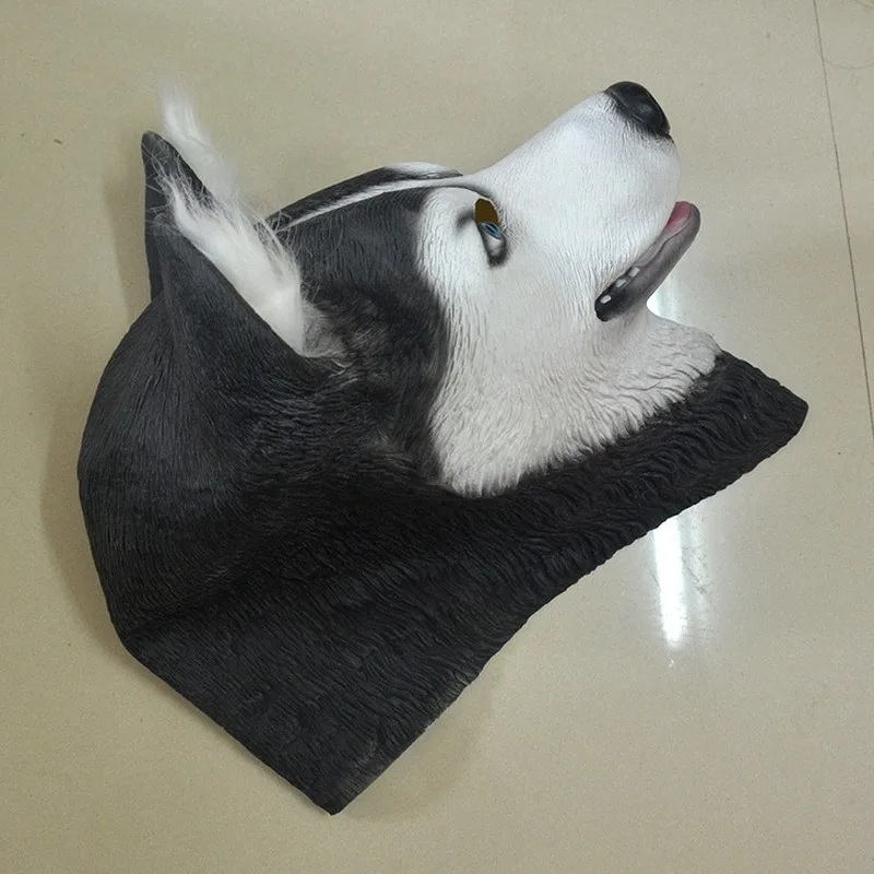 Kids Adults Party Halloween Masquerade Mask Funny New Creepy Dog Rubber ...