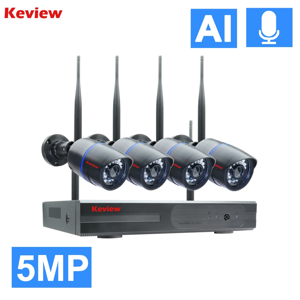 Keview-3MP-8CH-NVR-HD-CCTV-Camera-System-Audio-Record-Outdoor-P2P ...