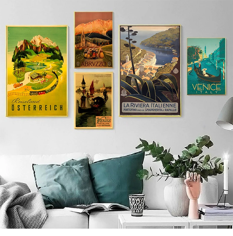 Vintage Travel Posters Italy | Venice Travel Poster Vintage - City ...