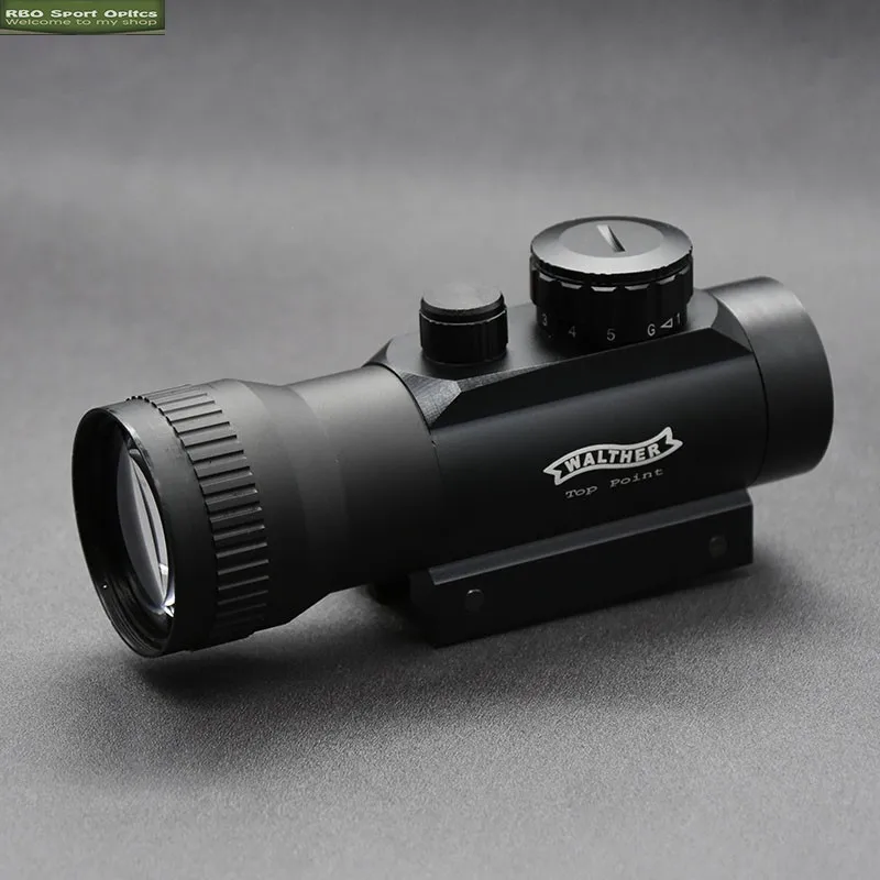 Walther 2x Magnifier Green Red Dot Sight Rifle Scope For 20mm Weaver ...