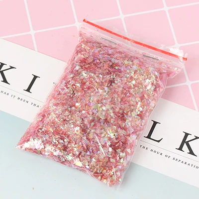 Nail Sequins Irregular Shell Paper Sequin DIY Nail Flakie Colorful ...