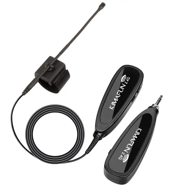 KIMAFUN 2.4G Mini Wireless Flute Microphone Omnidirectional Condenser ...