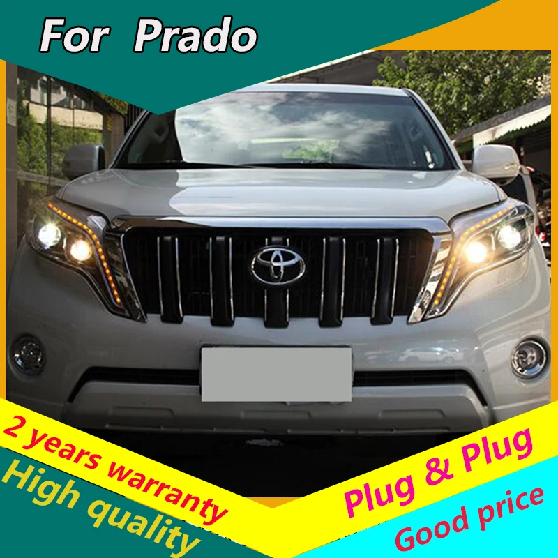 KOWELL Car Styling for Prado Headlights 2014 2015 2016 New Prado LED ...