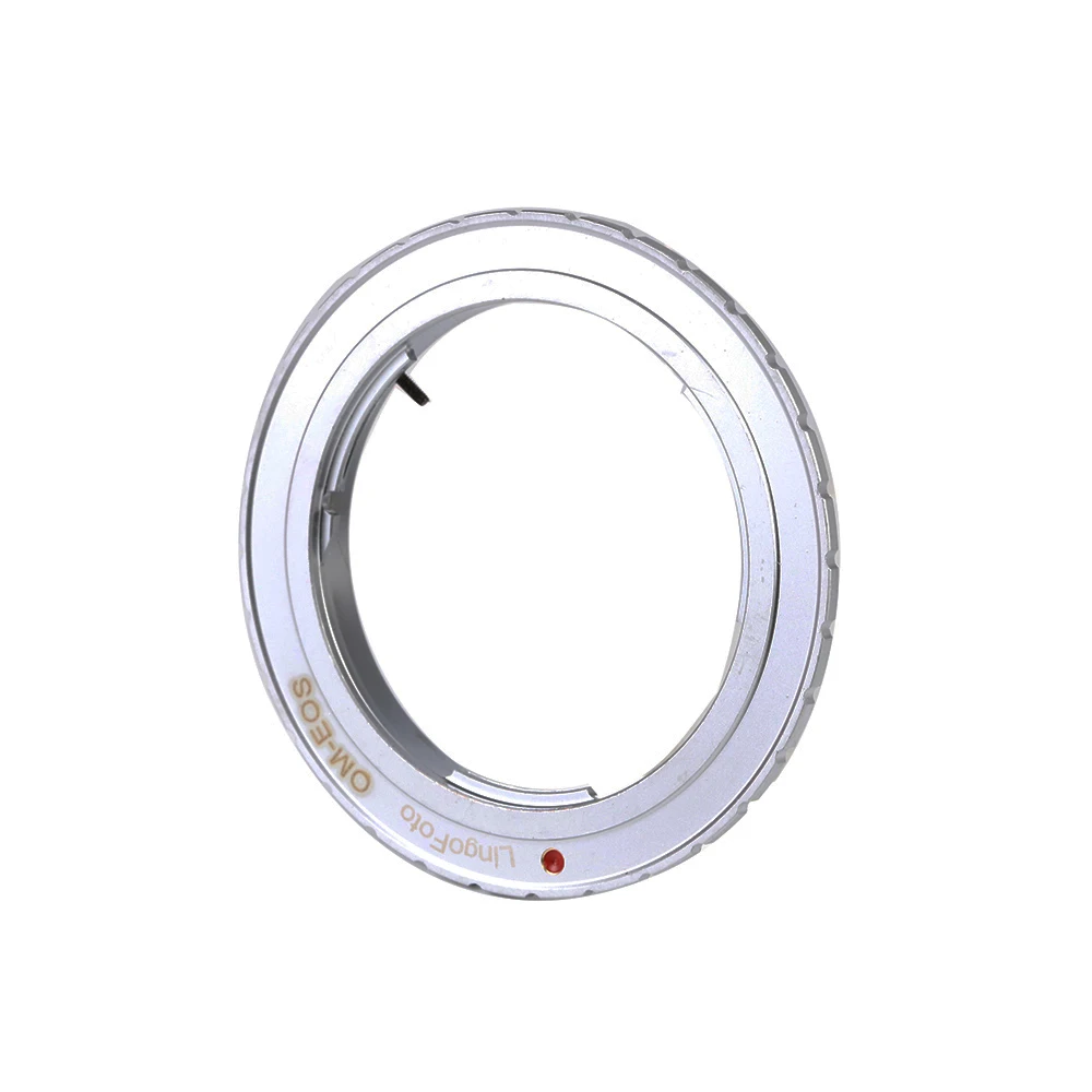 Silver OM-EOS Lens Mount Adapter Ring For Olympus OM mount (Not 4/3 ...