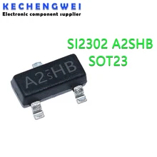 SMD MOSFET 전계 효과 트랜지스터, SI2302DS SOT-23, SI2302 A2SHB SOT23, 2.5A, 20V