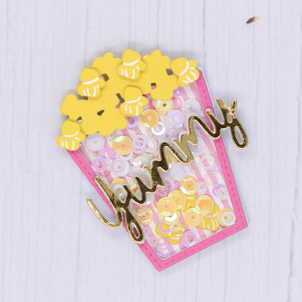 ZFPARTY-Yummy-Popcorn-Shaker-Metal-Cutting-Dies-Stencils-for-DIY ...