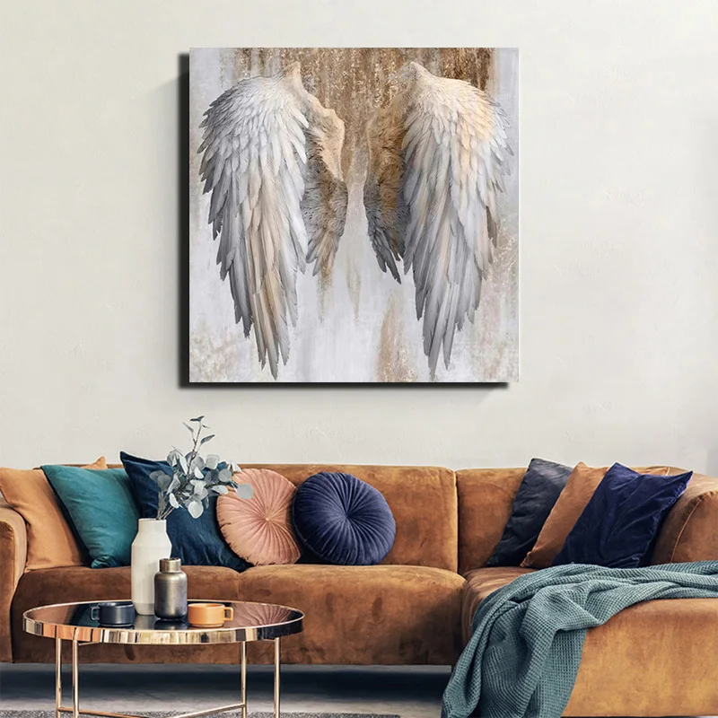 Acrylic Painting Art & Collectibles White Wing Painting Original Art ...