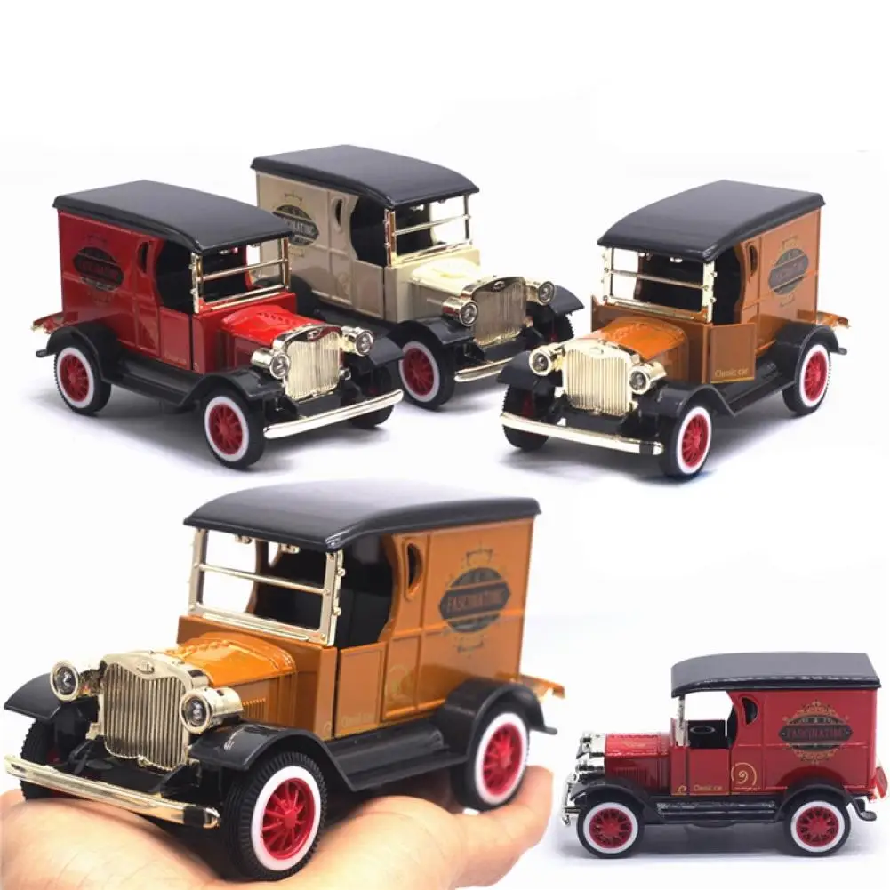 1/32 Classic Vintage Convertible Car Model Alloy Vehicle Sound Light ...