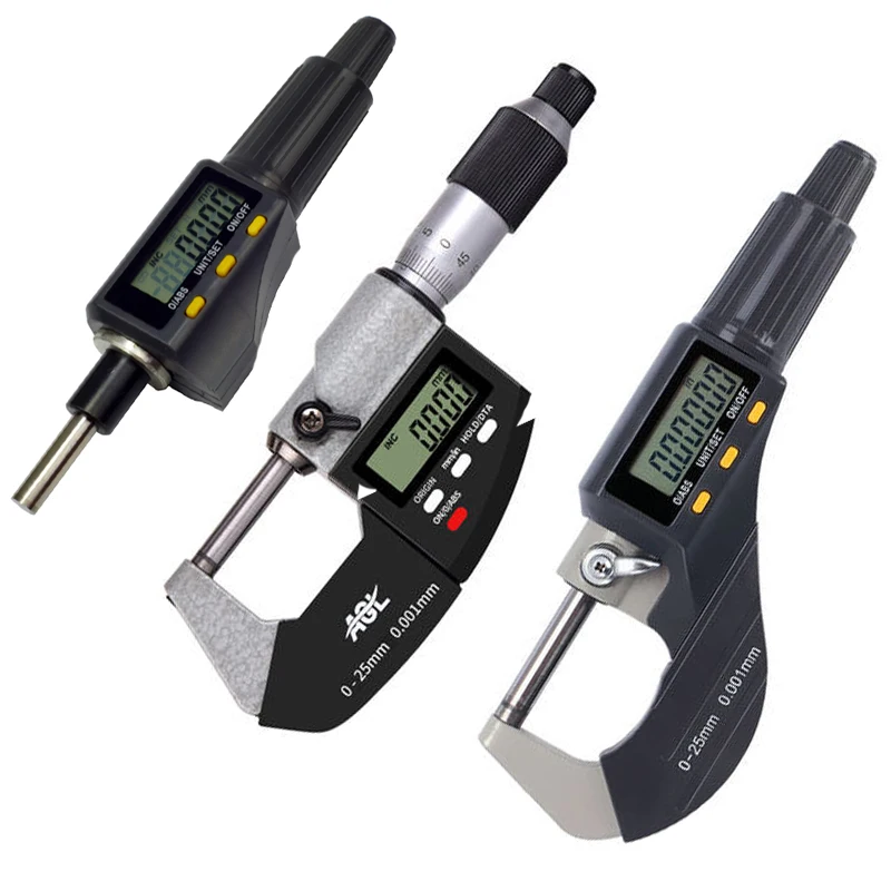 0-001mm-Electronic-Outside-Micrometer-Carbide-Tip-Measure-Tools-Caliper ...