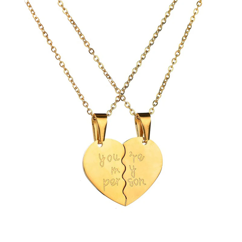 Heart Necklaces For Couples That Split