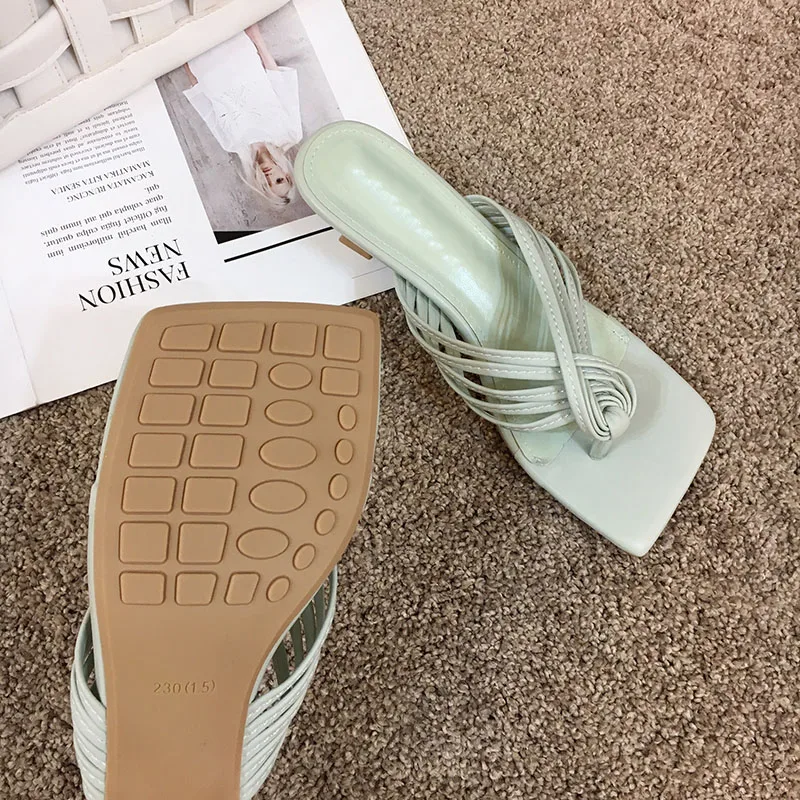 Tong,2021 femmes Tongs Mode Bout Ouvert Talon Bas Dames Décontracté ...