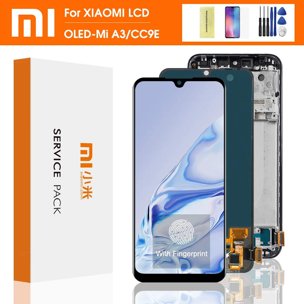 Original/tft para xiaomi mi a3 lcd mia3 tela de toque para xiaomi mi ...