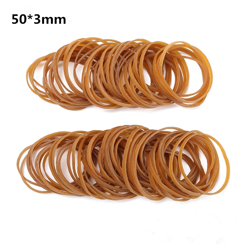 Yellow-50-3mm-Elastic-Rubber-Bands-Bank-Paper-Bills-Money-Home-Office ...