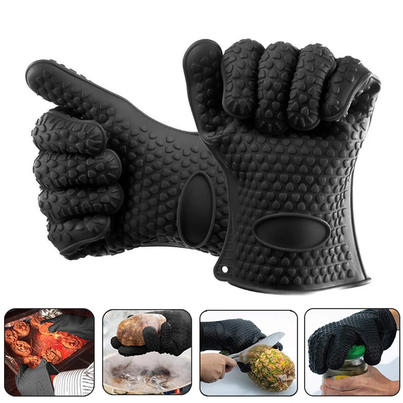 Oven Gloves, Kitchen Heat Resistant Thickened Gloves 最大62％オフ！