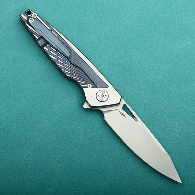 M390 TRC Knives M 1 SL M390 Satin Finish Fort Henry Custom